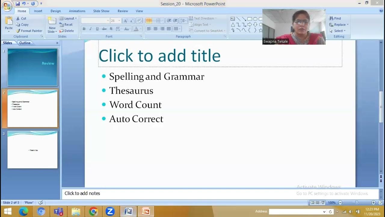 MS Word Lecture 20 - YouTube