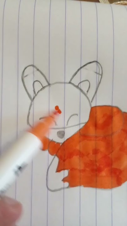 как нарисовать милую лису🦊 Youtube