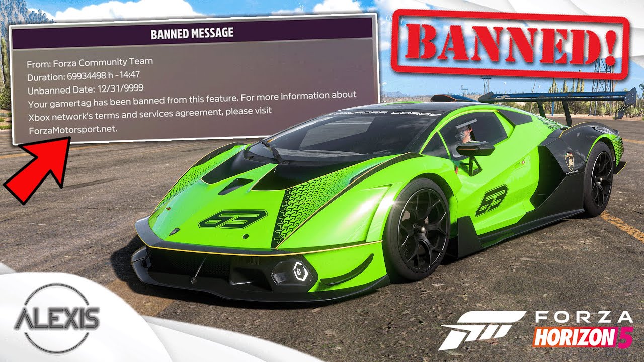 FORZA HORIZON 5 : ⛔️ ÉNORME VAGUE DE BAN ! 😲 - YouTube