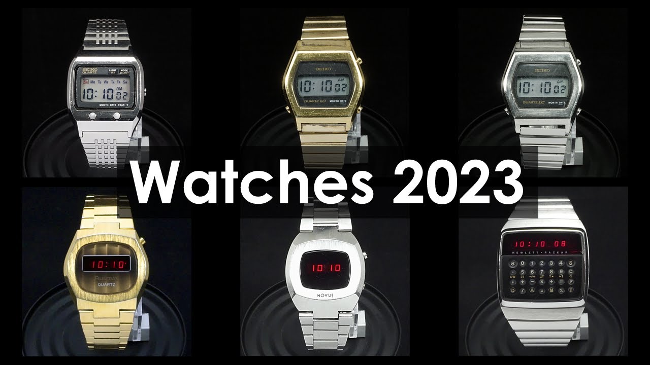 Vintage Digital Watches 2023 - Time Art Piece - YouTube