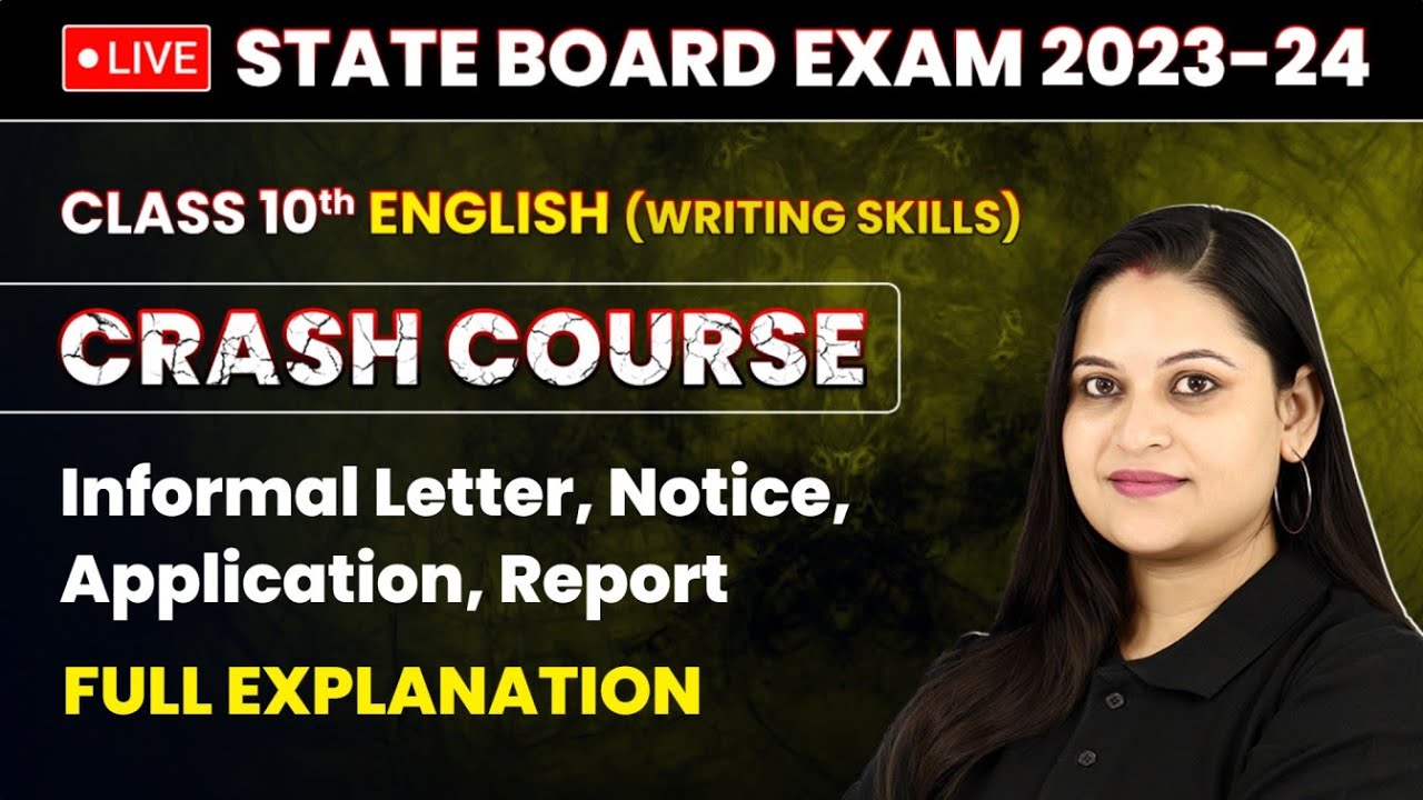 Informal Letter, Notice, Application, Report - Full Explanation | Class ...