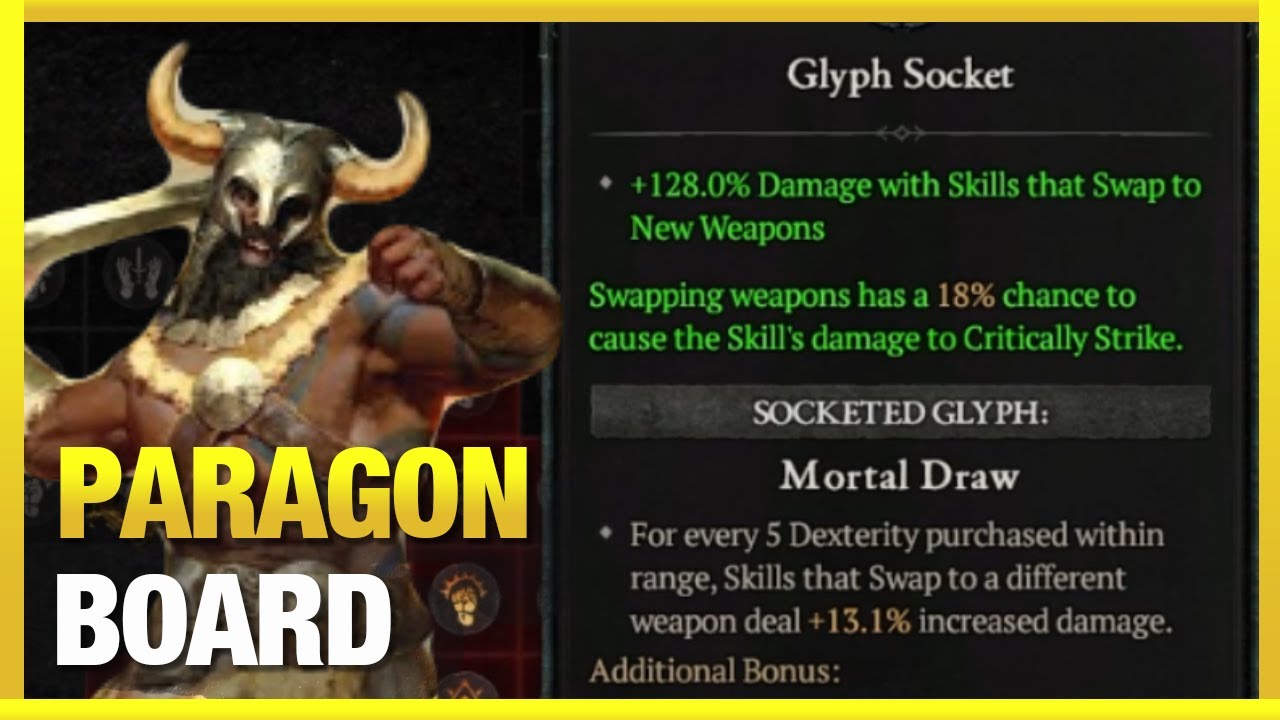 Paragon Board for Magnum Opus Barbarian Build - YouTube