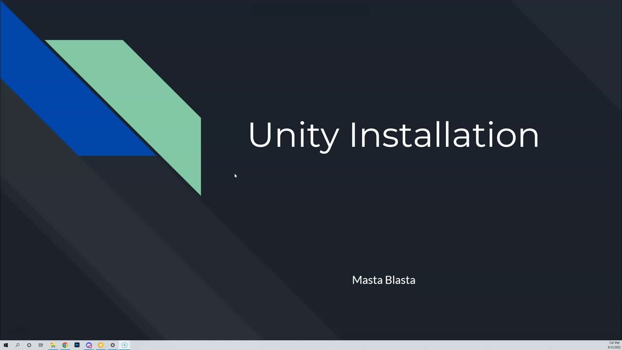 Unity Installation (required) - YouTube