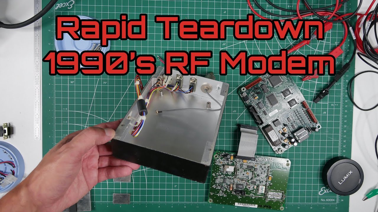 1990's RF Modem Rapid Teardown - YouTube