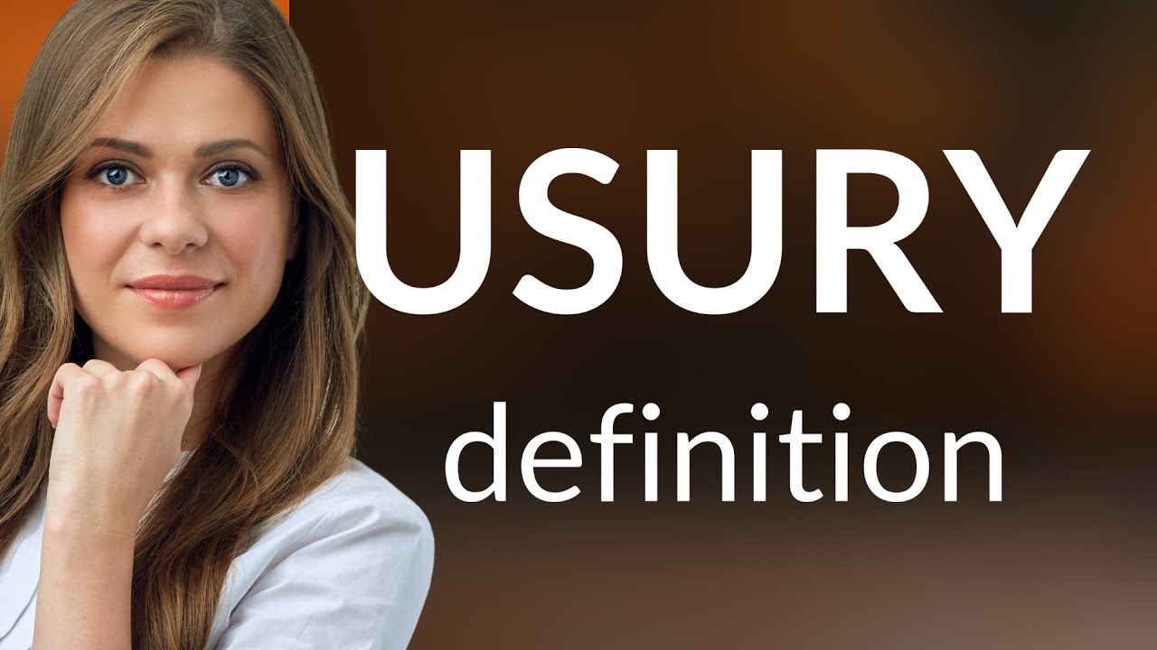 Usury • meaning of USURY - YouTube