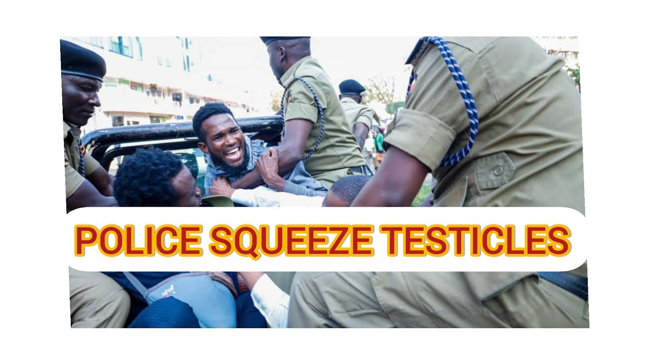 POLICE SQUEEZE UP CITIZEN;Uganda police men and women squeeze the ...