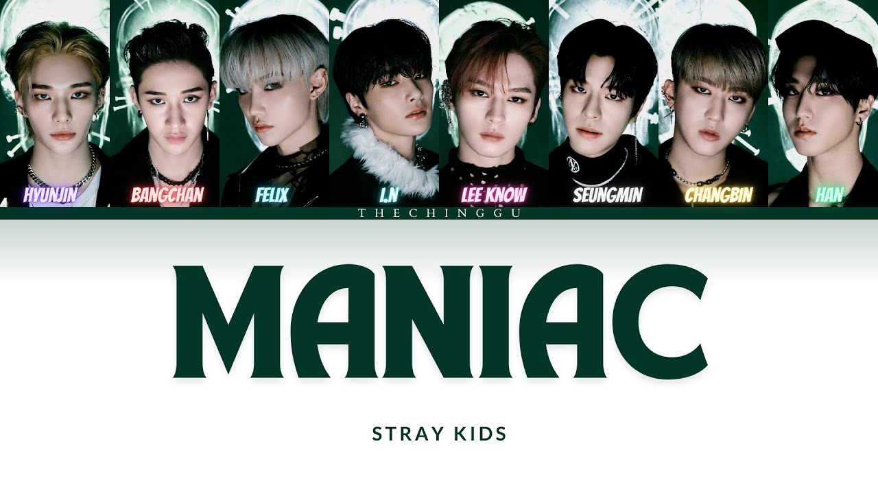 MANIAC Lyrics By STRAY KIDS (Colour Code Lyric) - YouTube