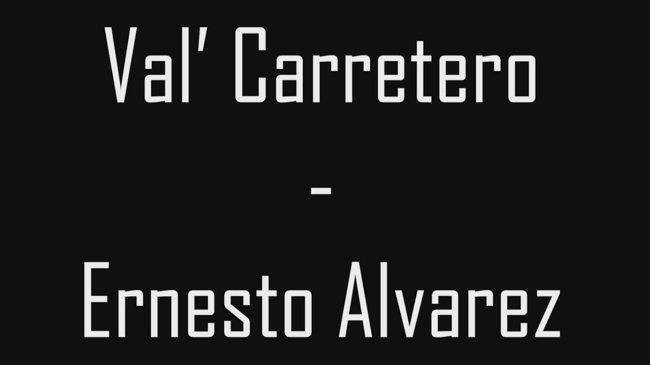 Ernesto Alvarez - Val' carretero (Bass cover) - YouTube