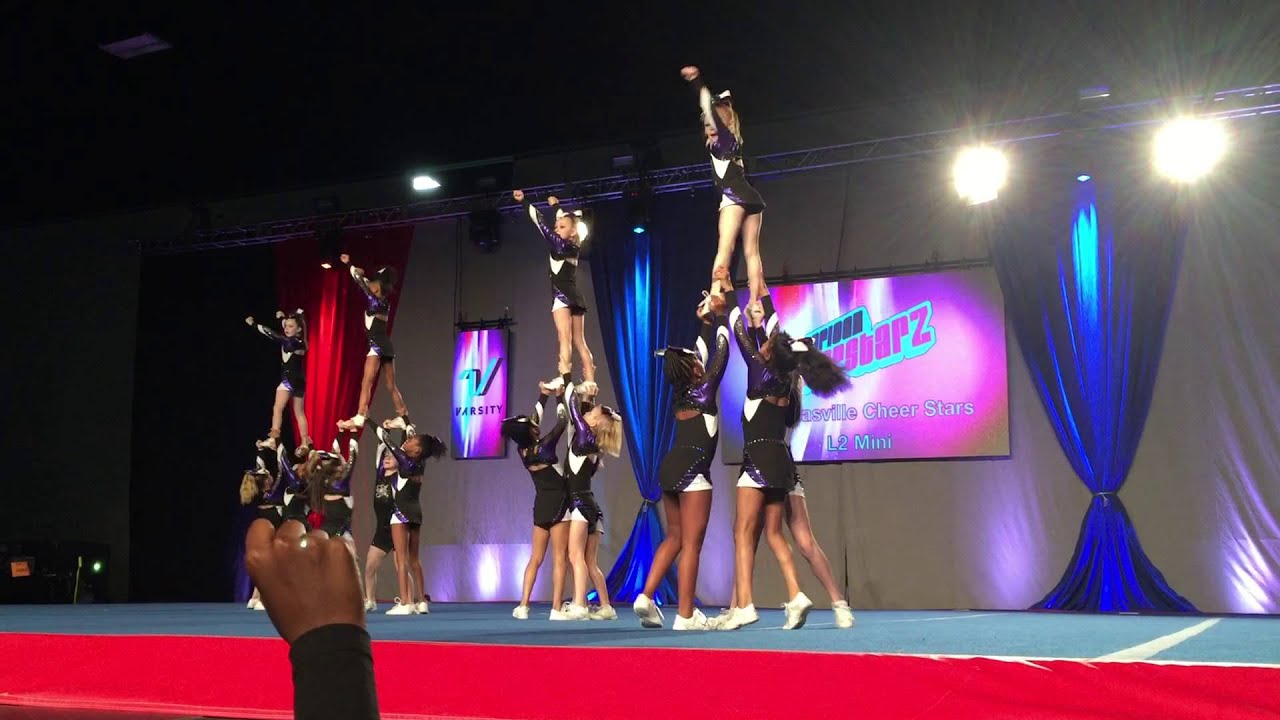 2015 Douglasville Cheer Stars Pink Divas Mini Level 2 - YouTube