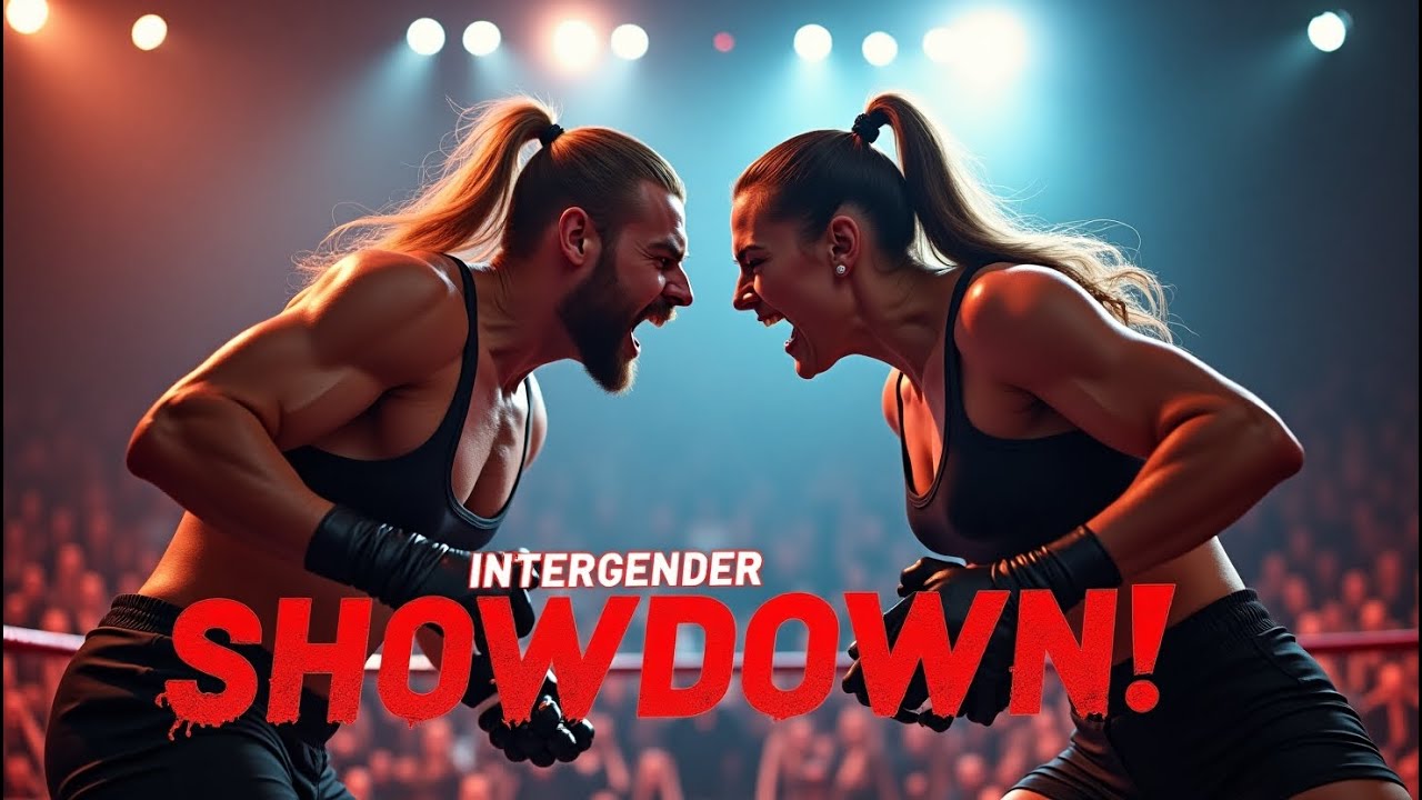 Intergender Wrestling Match | Men vs Women Wrestling #aew - YouTube