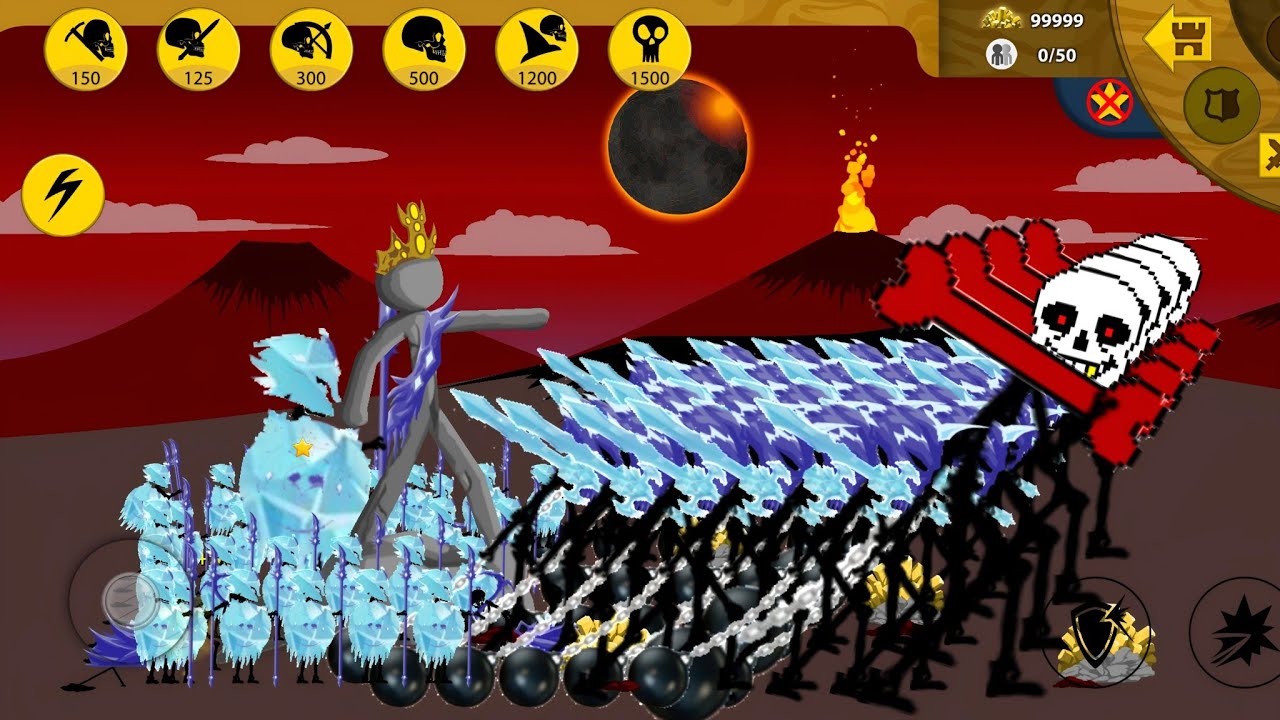 SUMMON GRIFFON VAMP XIPHOS ECLIPSOR VS ALL BOSS ICE LAVA | STICK WAR ...