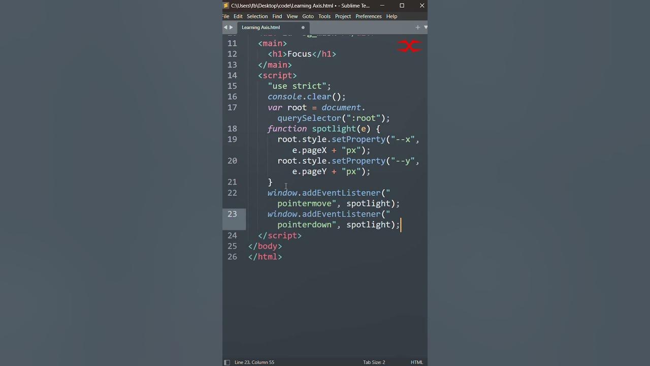 Focus | HTML CSS JavaScript - YouTube
