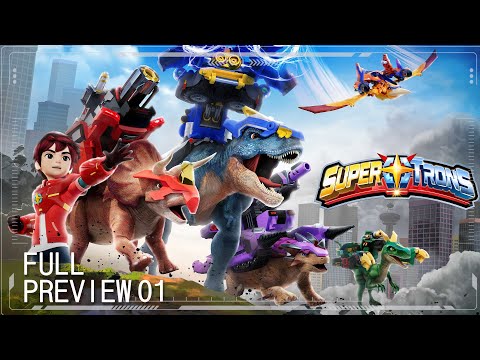 Supertrons Preview 01 | Epic Dino Action & Friendship│animation│Dinosaur