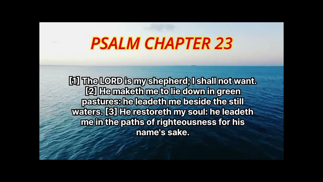 PSALMS CHAPTER 23 KJV AUDIO BIBLE SLEEP 😴 IN GOD'S WORD, LOVE, AND ...
