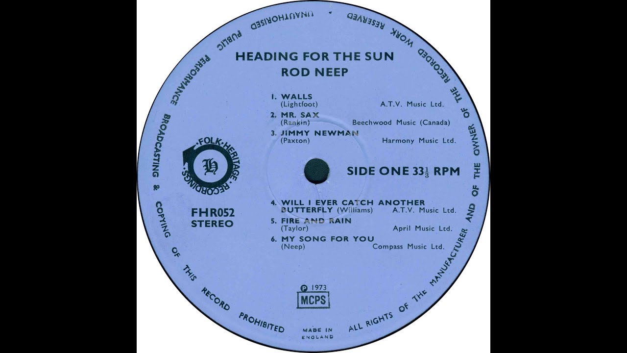 Rod Neep [UK] - a_5. Fire and Rain. - YouTube