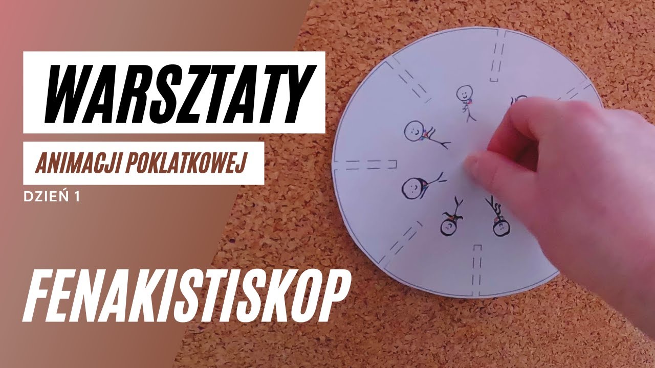 Warsztaty ANIMACJI poklatkowej - FENAKISTISKOP - ERKA Film #045 # ...
