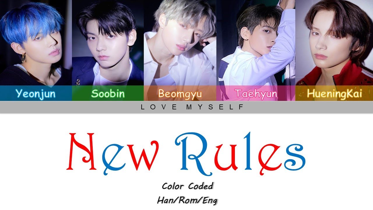 TXT (투모로우바이투게더) - New Rules (Color Coded Lyrics) (Han/Rom/Eng) - YouTube