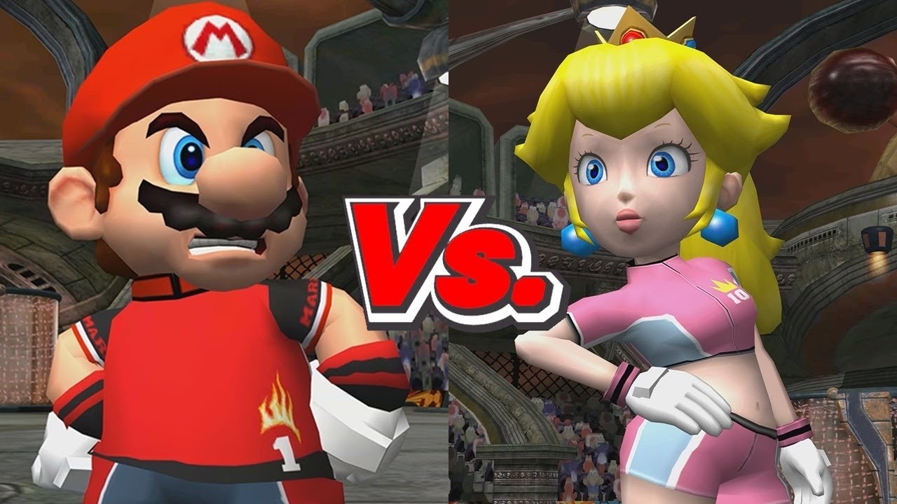 Super Mario Strikers - Mario/Koopa Troopa Vs. Peach/Koopa Troopa - YouTube