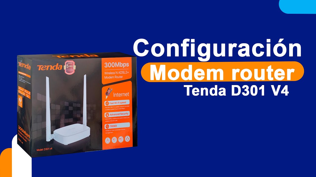 Configura tu modem router tenda para Cantv- D301 - YouTube
