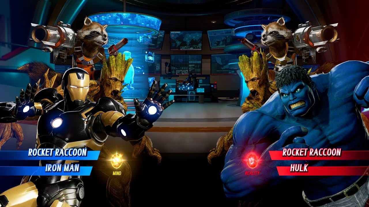 ROCEKT RACCOON & DARK IRON MAN VS ROCKET RACCOON & BLUE HULK - Marvel ...