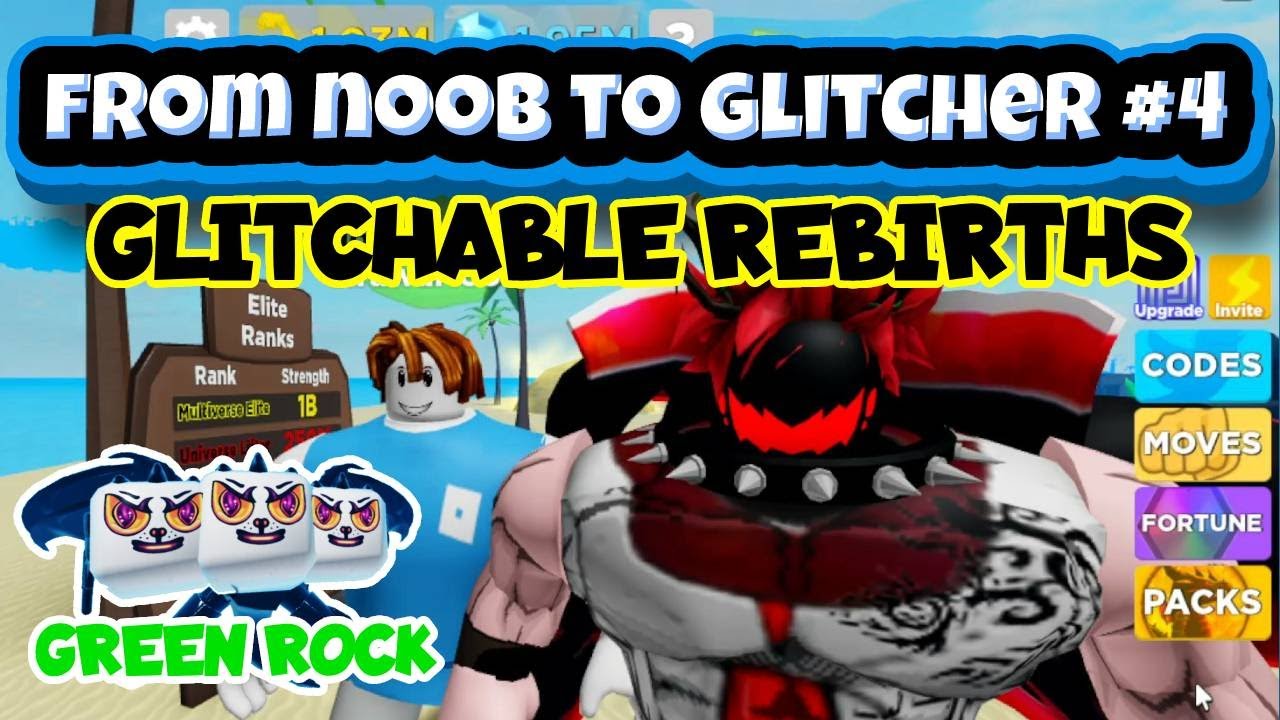 From Noob to Glitcher #4 - Glitchable Rebirths | Muscle Legends Roblox ...