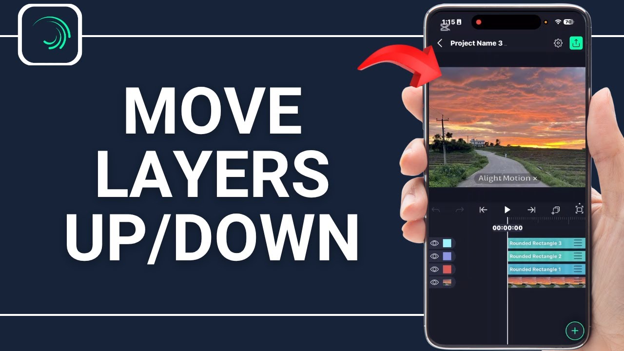 How to Move/Drag Layers Up or Down in Alight Motion - YouTube