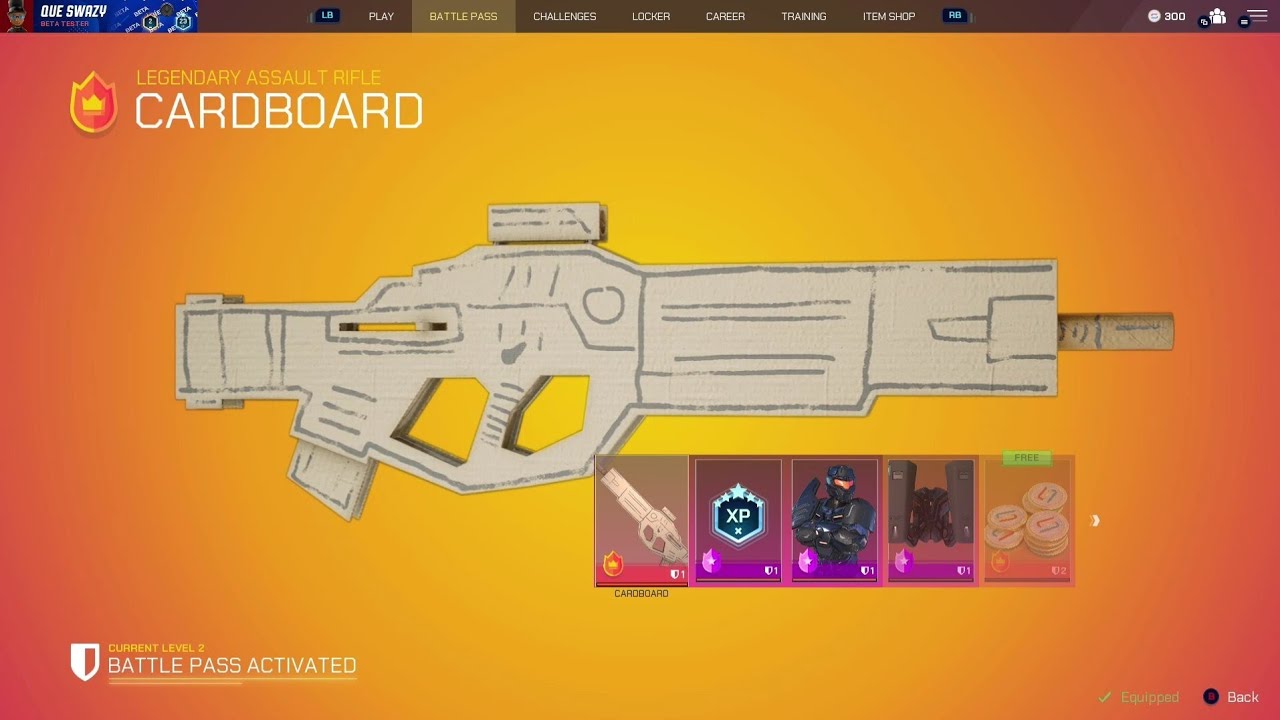 They added a cardboard assault rifle in split gate season 0 - YouTube