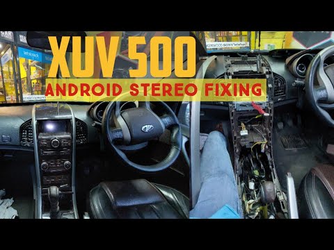 Mahindra XUV 500 Android stereo with camera 9inch screen fixing - YouTube