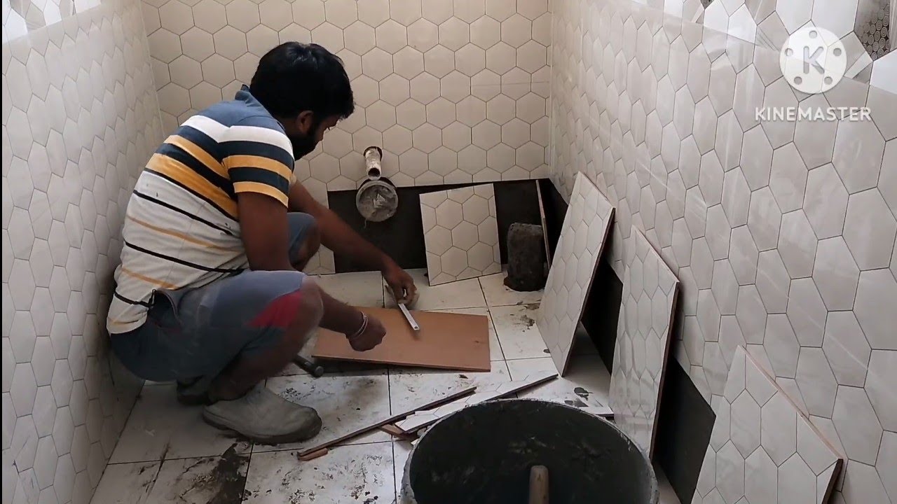 Bathroom Flooring Tiles Fitting Karna Sikho.Flooring Tiles Fitting and ...