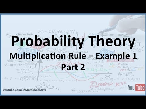 Probability Theory: Multiplication Rule Example 1 - Part 2 - YouTube