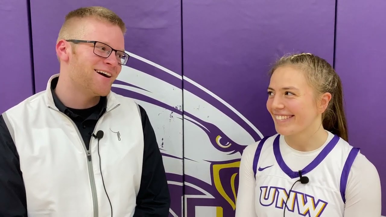 Allison Eide Postgame Interview | Eagles 62, Yellowjackets 52 | UNW ...