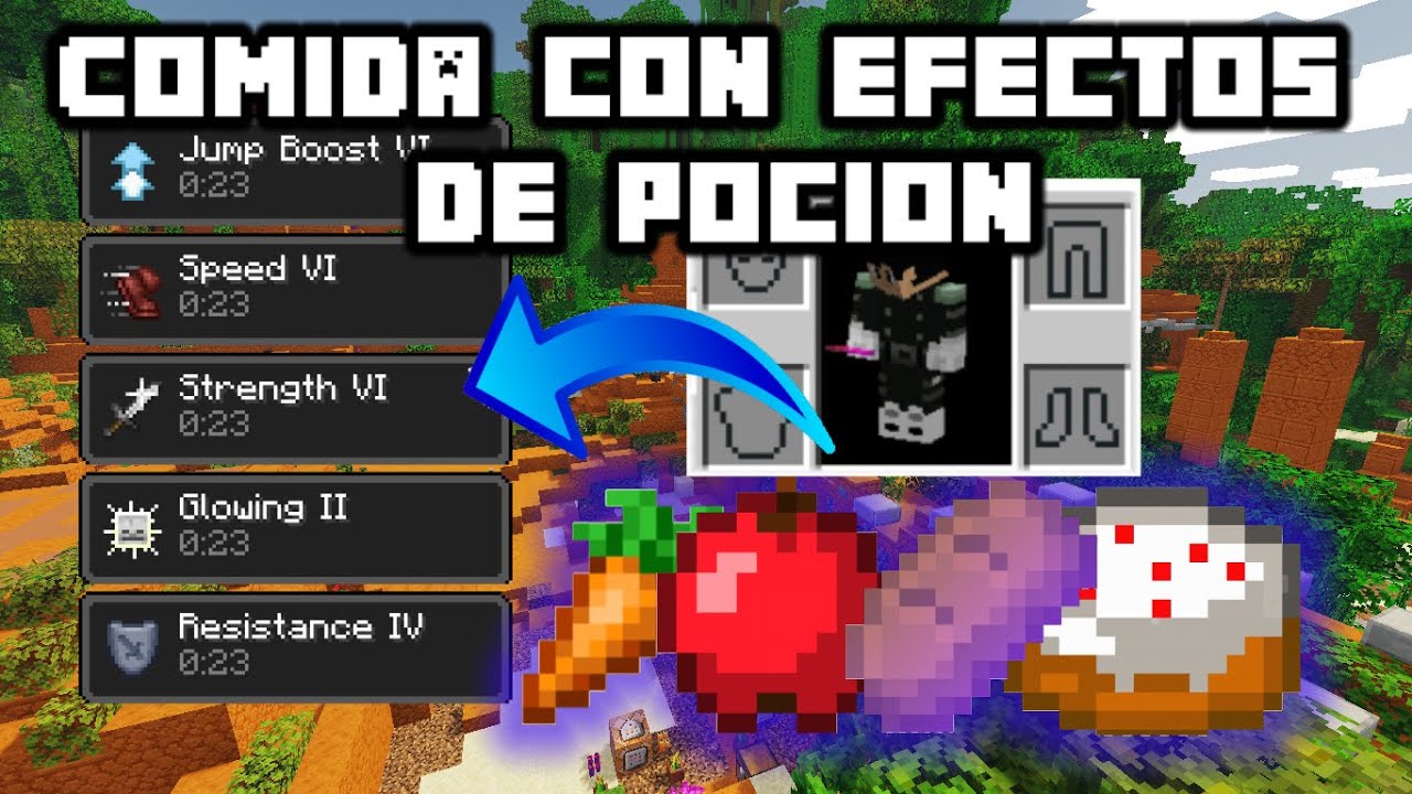 Comida con efectos de pocion, sin mods para minecraft 1.13-1.18 Java ...