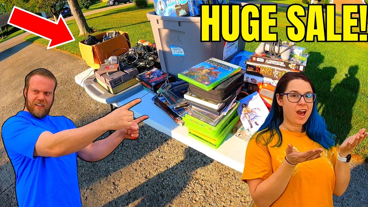 SENT MY WIFE TO A MASSIVE YARD SALE... THIS IS WHAT HAPPENED. - YouTube