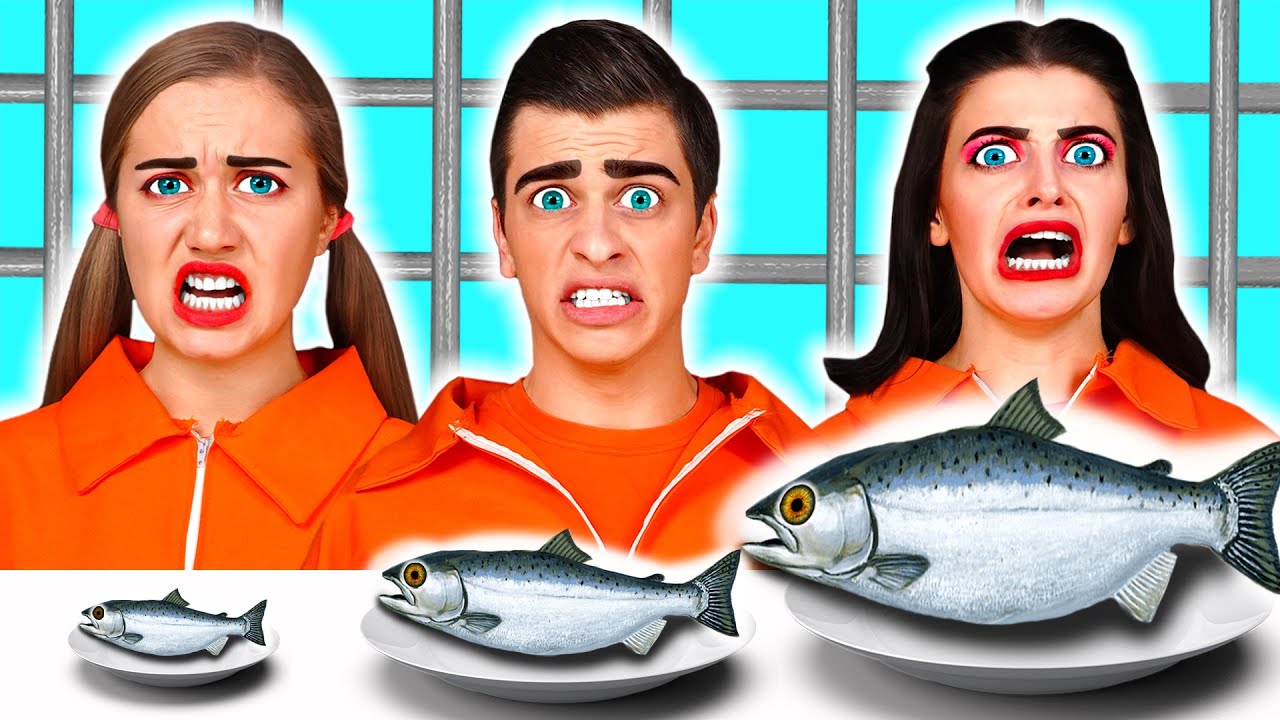 बड़ी, मध्यम और छोटी प्लेट चुनौती जेल में Ideas 4 Fun CHALLENGE - YouTube