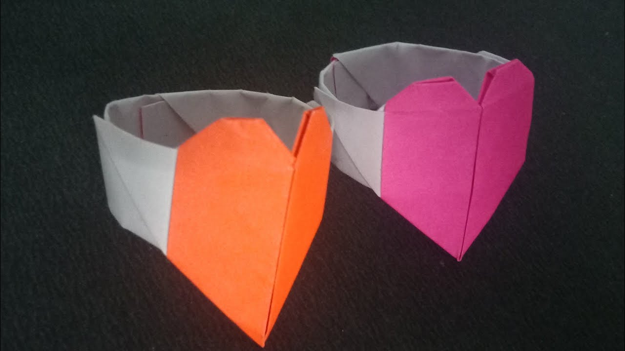 How to make origami ring - YouTube