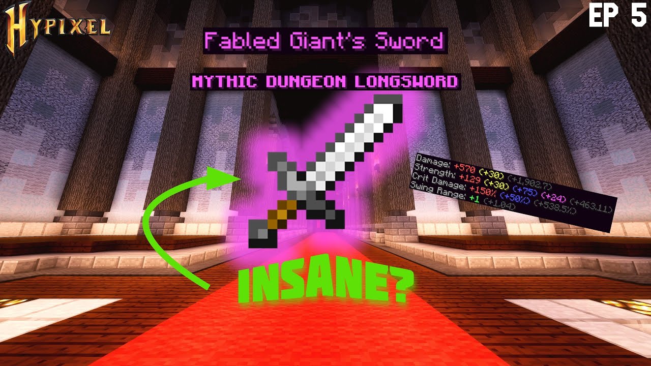This Giant's Sword is SO GOOD! - Hypixel Skyblock Ironman Ep 5 - YouTube
