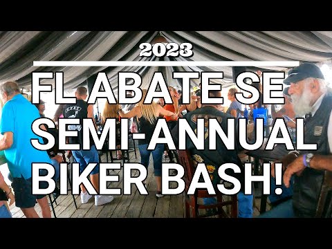 Florida's ABATE SE Semi-Annual Biker Bash - YouTube