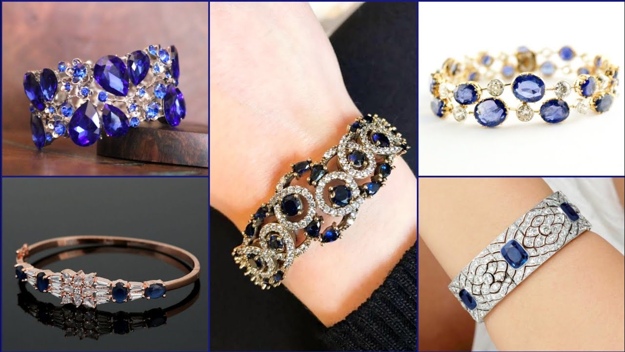 Most beautiful and classy sapphire bracelets ideas - YouTube