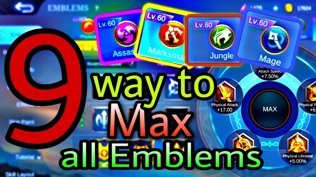 How to Max all Emblems 2023 in mlbb|| Easy and fast way to max your ...