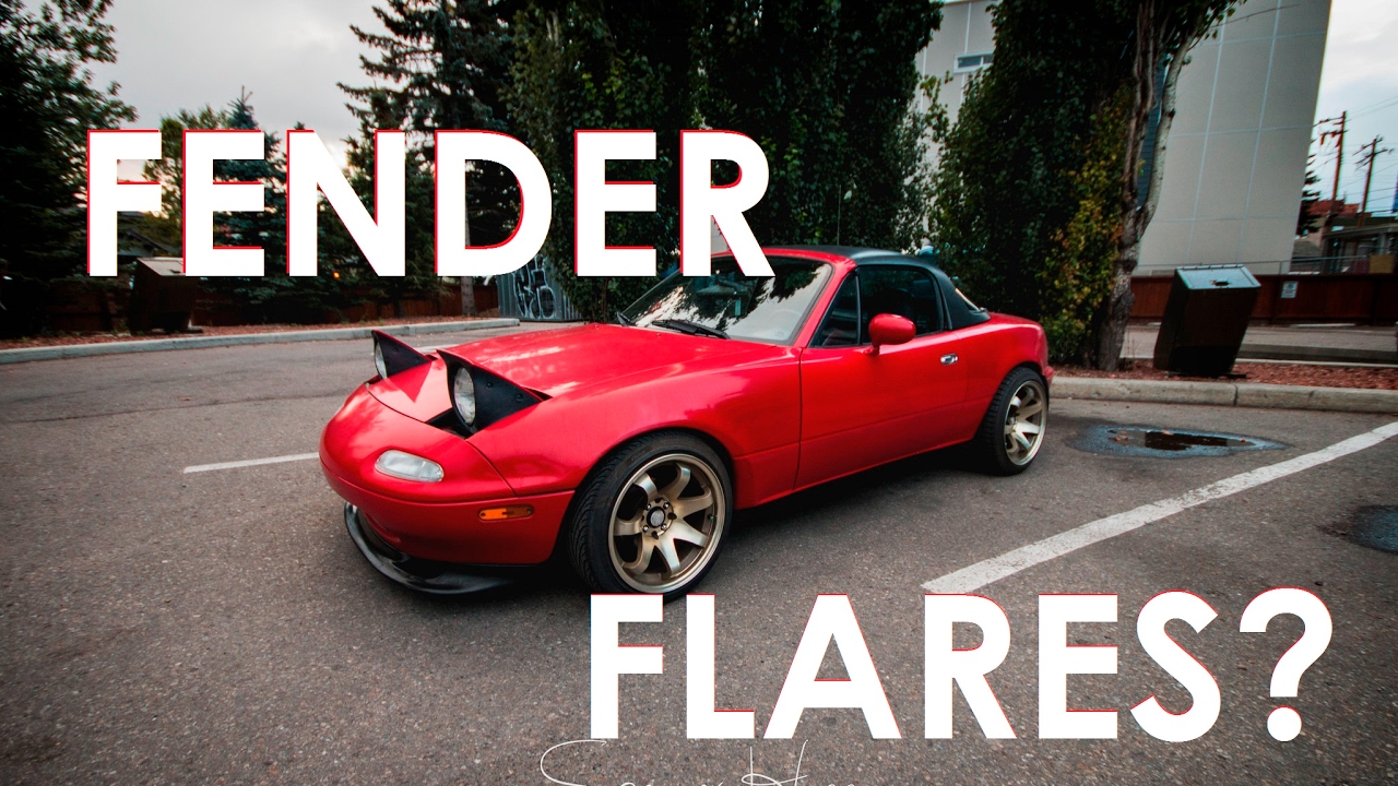 DIY MIATA TURBO KIT !!! FENDER FLARE INSTALL - YouTube