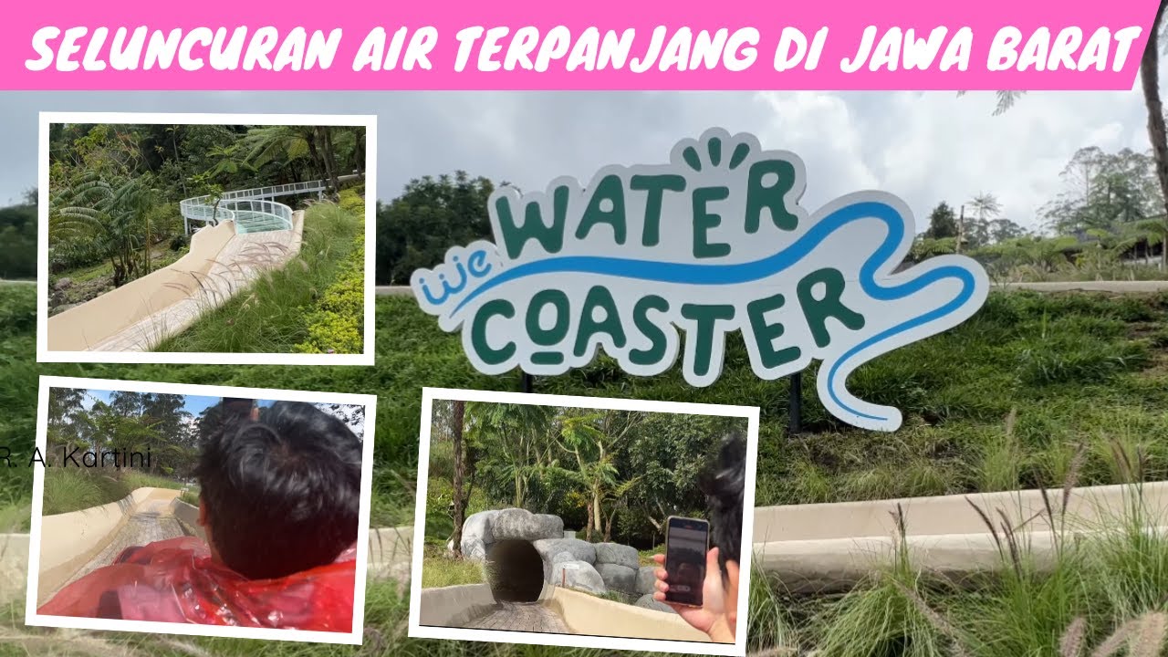 Wahana Baru Dusun Bambu Lembang WATER COASTER TERPANJANG di JAWA BARAT ...
