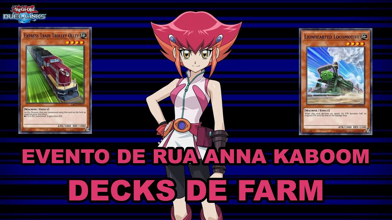 Anna Kaboom - Comentando o evento + Decks de Farm - Yu-Gi-Oh Duel links #163 - YouTube