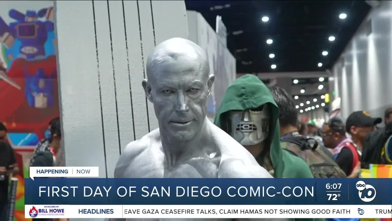 Comic-con wraps up with day one - YouTube