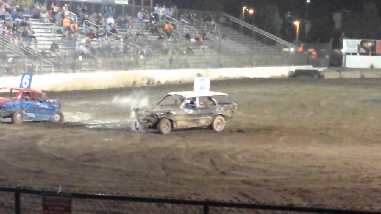Kdda Mini Car demolition derby finale 9/12/15 - YouTube