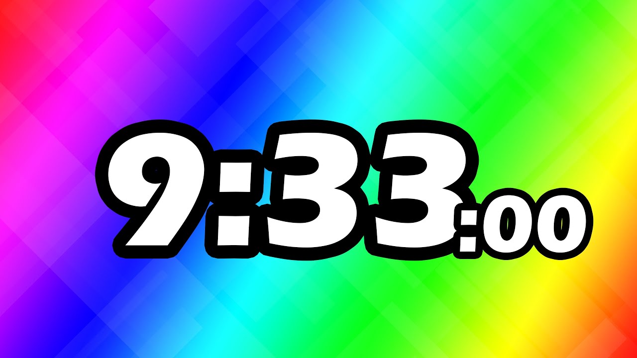 9 Minutes and 33 Second TIMER Countdown - YouTube