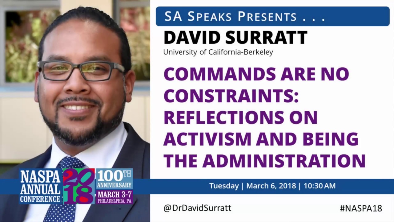 2018 NASPA Annual Conference SA Speaks - David Surratt - YouTube