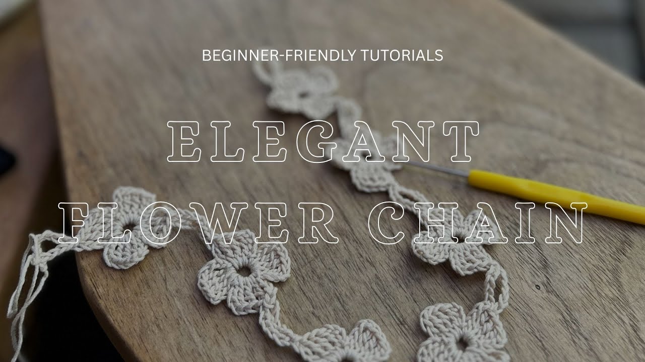 Learn to CROCHET A FLOWER CHAIN | BEGINNER FRIENDLY 🌸 - YouTube