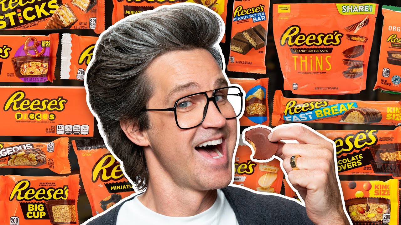 We Tried EVERY Reese's Candy Flavor - YouTube