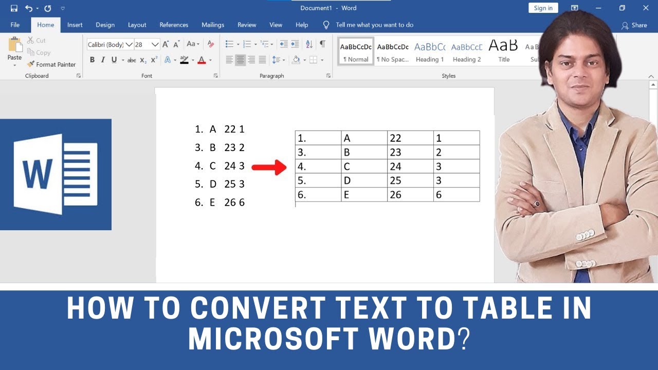 How To Convert Text To Table In Word Converting Text To Table In How To Convert Text To Table In Word Converting Text To Table In