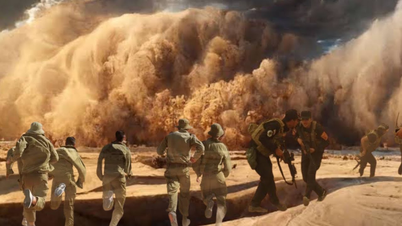 Israel Dust Storm | Israel Army Camp Destroyed By Huge Sand Storm ...